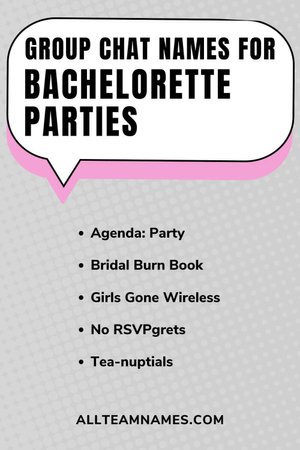 167 Bachelorette Party Names For Shirts, Parties & Group Chats