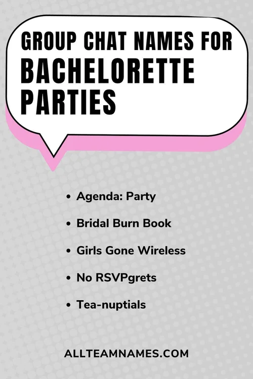 167 Bachelorette Party Names For Shirts, Parties & Group Chats