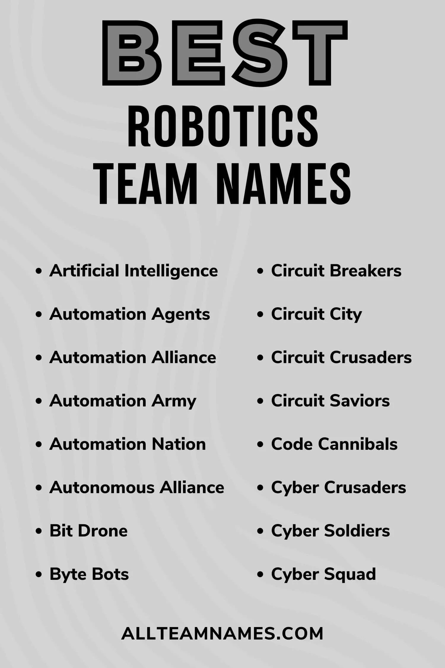126 Robotics Team Names Engineered For Success