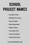 325 Best Project Names For Work, School, Or Volunteering