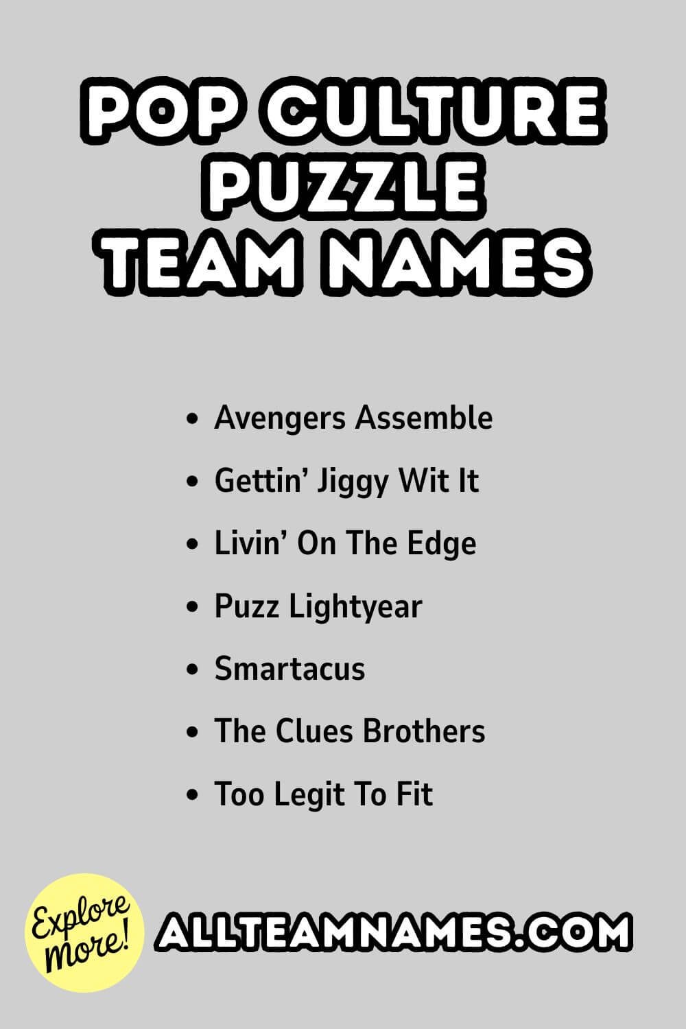150 Best Puzzle Team Names For Jigsaw, Word Games & More