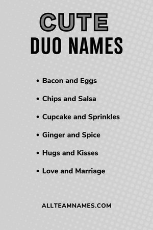 253 Best Duo Names For Friends, Gamers, Couples & Teams