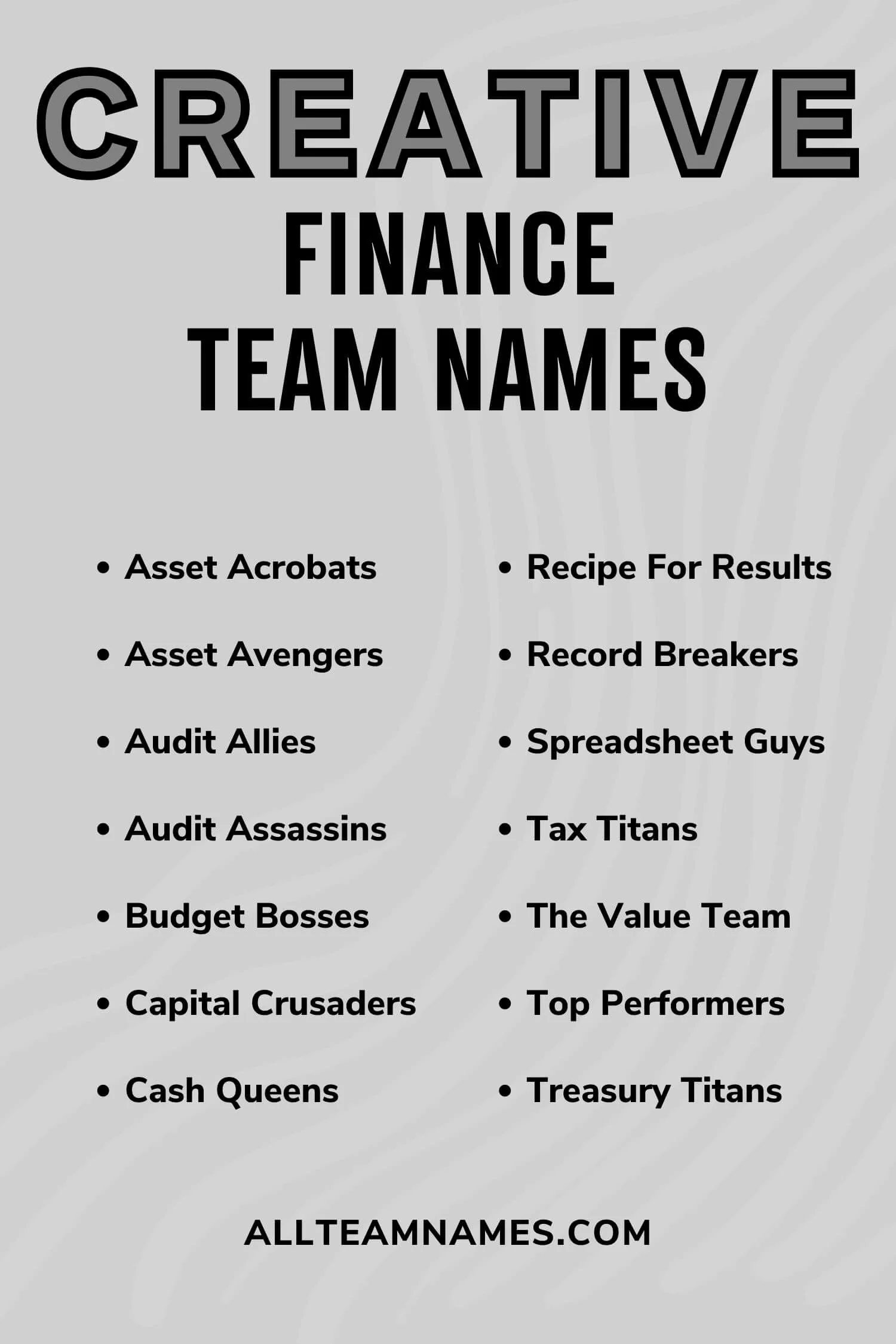 257 Finance Team Names That Are Funny And Creative