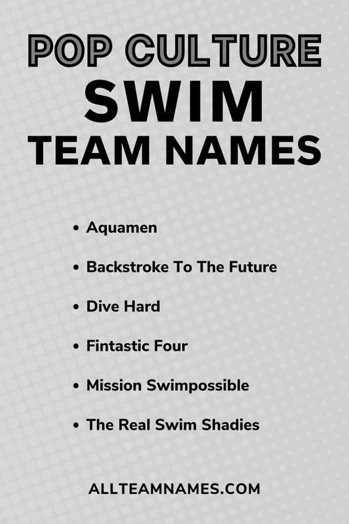 245 Clever And Funny Swim Team Names (For All Ages)