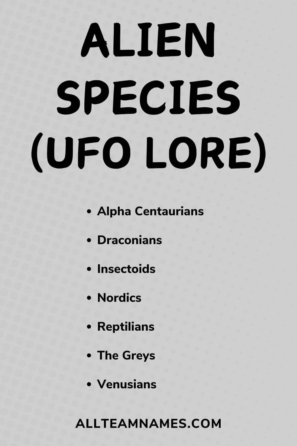 203 Unique Alien Team Names (From Funny To Pop Culture & More)