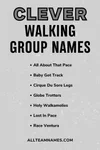 147 Walking Team Names To Step Up Your Game