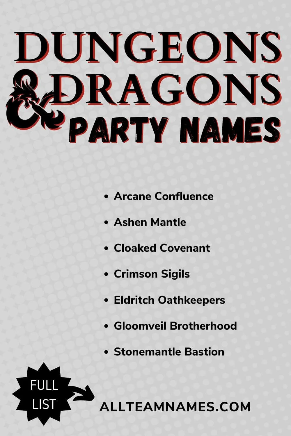 291 Adventuring Party Names For Dungeons & Dragons And More