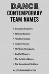293 Dynamic Group Names For Dance Teams