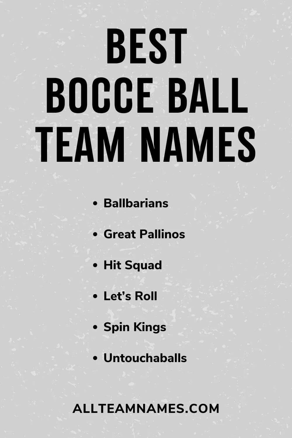 187 Winning Bocce Ball Team Names You Can Roll With