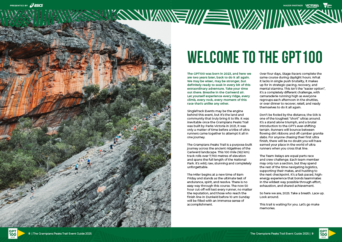 Event Guide | GRAMPIANS PEAKS TRAIL 100 MILER