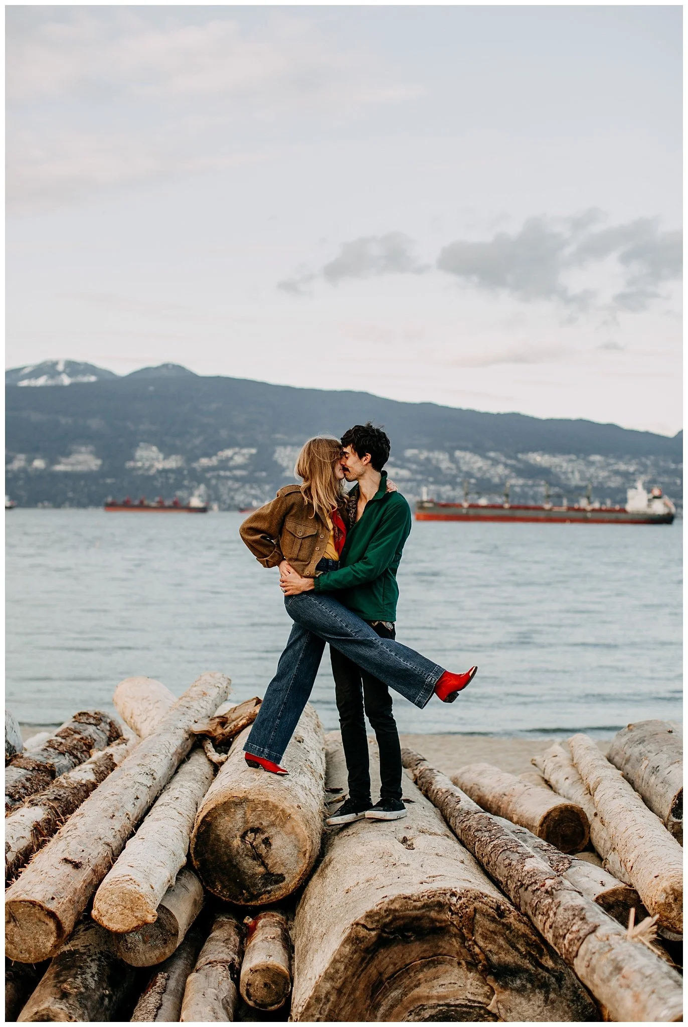 '70s Inspired Jericho Beach Engagement Session, Vancouver BC - Bethany ...