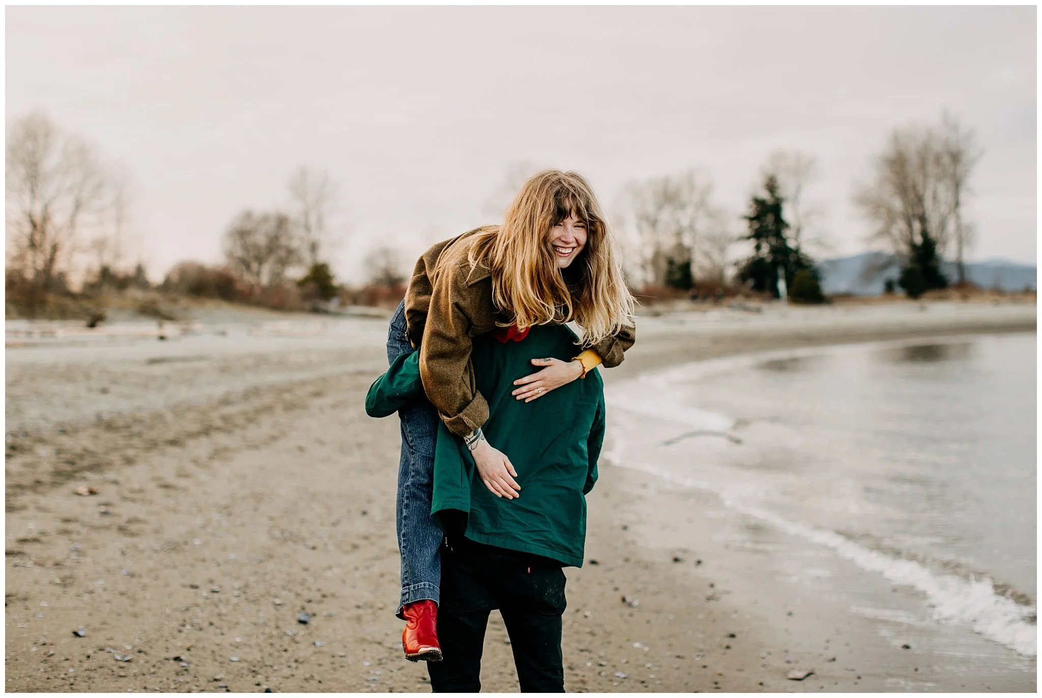 '70s Inspired Jericho Beach Engagement Session, Vancouver BC - Bethany ...