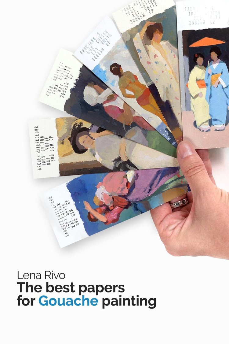 The best papers for gouache painting — Lena Rivo