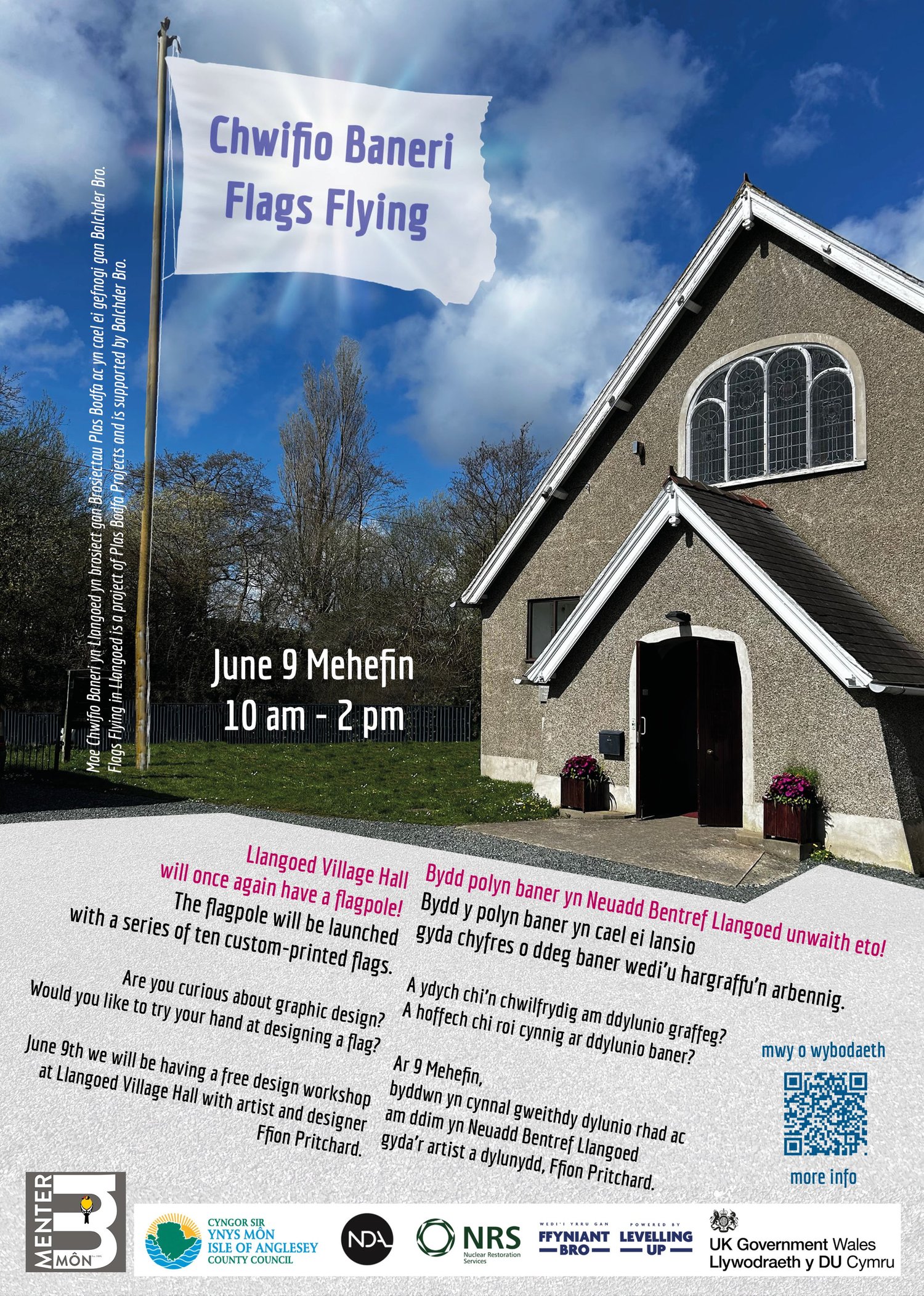 Flags Flying design workshop — Llangoed Village Hall
