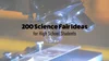 200 Science Fair Ideas for High School Students — Inspirit AI