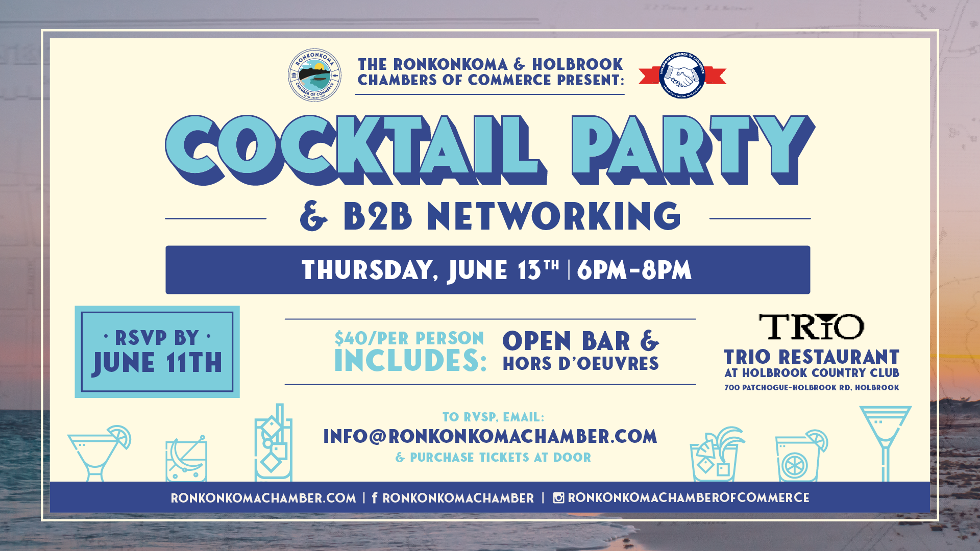 Cocktail Party & B2B Networking — Ronkonkoma Chamber of Commerce