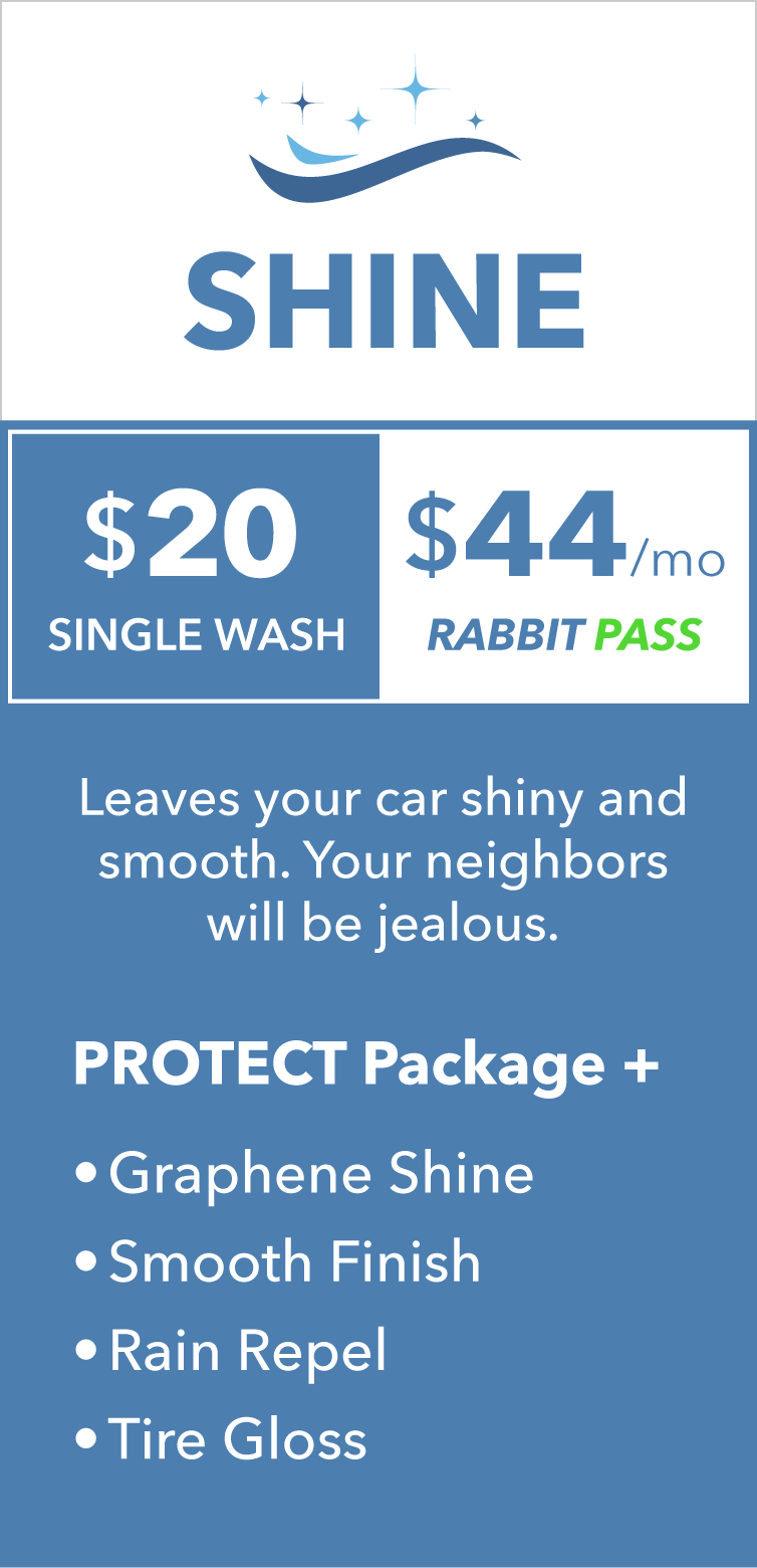 WASH OPTIONS — Wet Rabbit Express