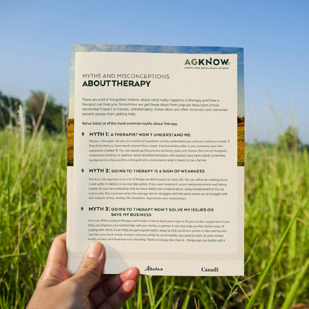 MYTHS AND MISCONCEPTIONS ABOUT THERAPY - DOWNLOAD — Agknow