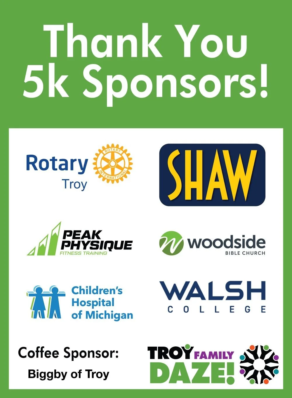 Sponsors — Troy Family Daze