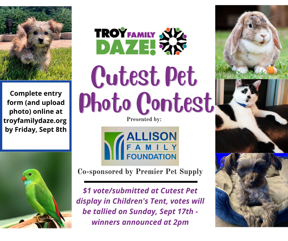 Cutest Pet 2023 — Troy Family Daze