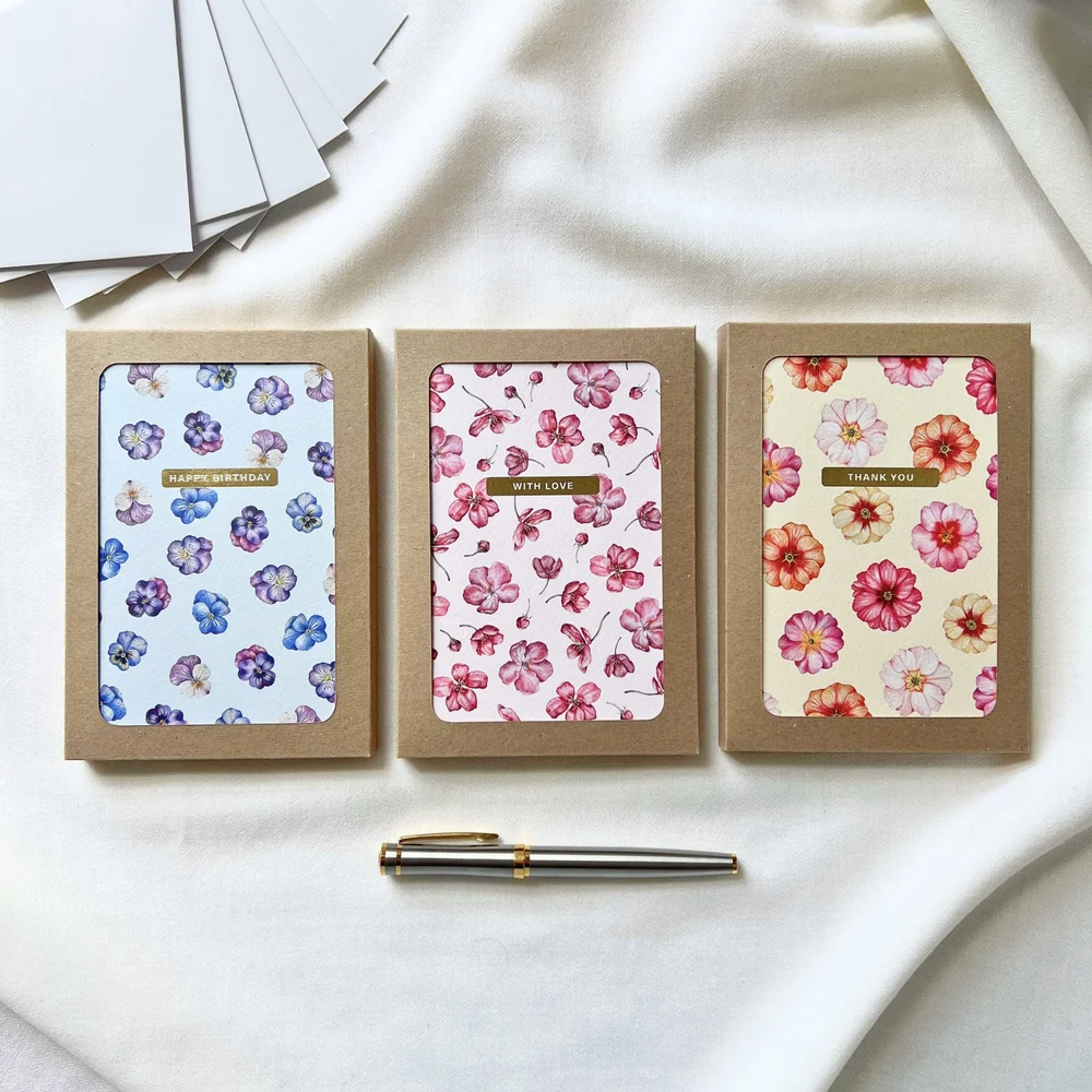 Eco-Friendly Botanical Greeting Cards — Watercolour Art