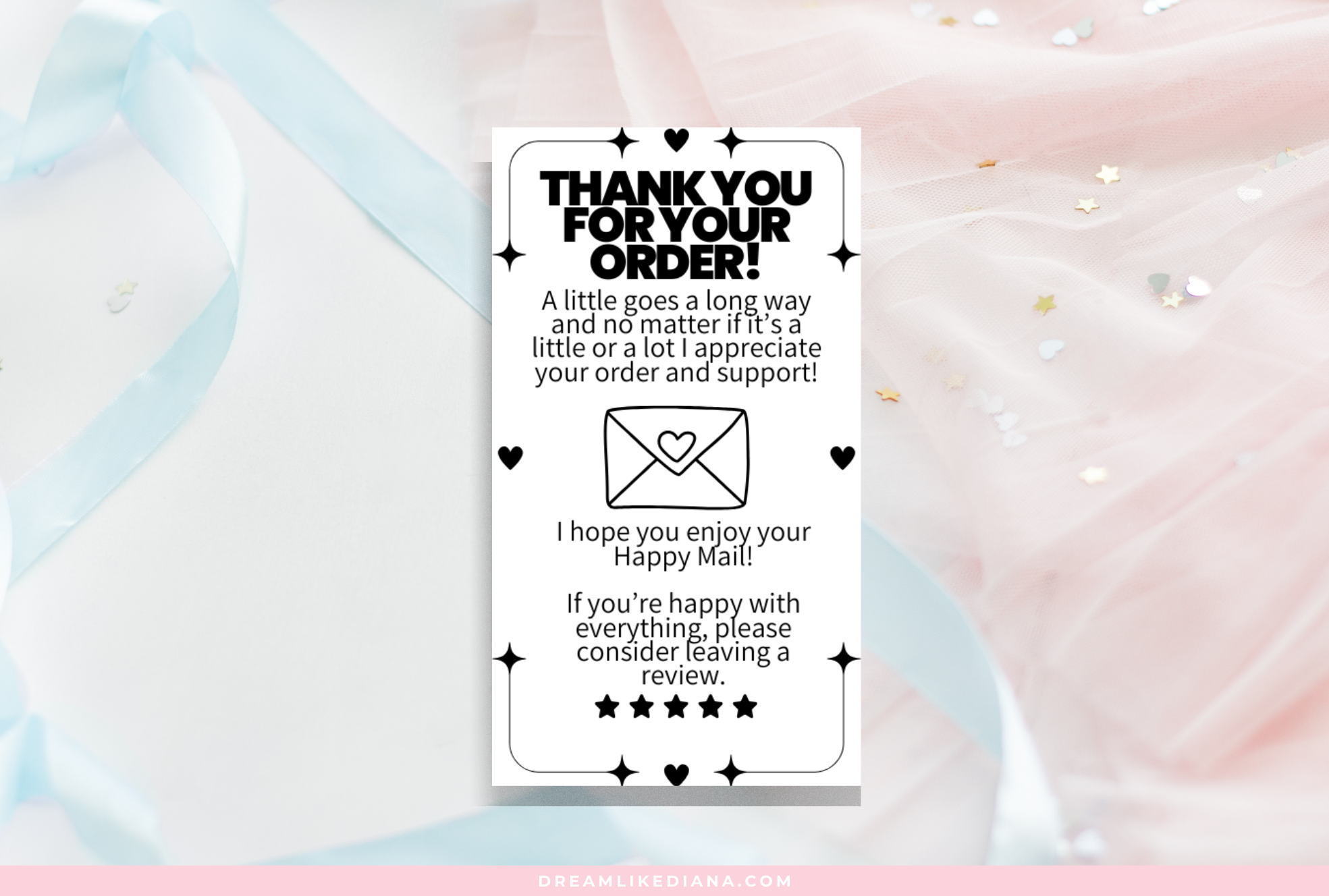 Thank You Stickers for Small Businesses Freebie — dreamlikediana