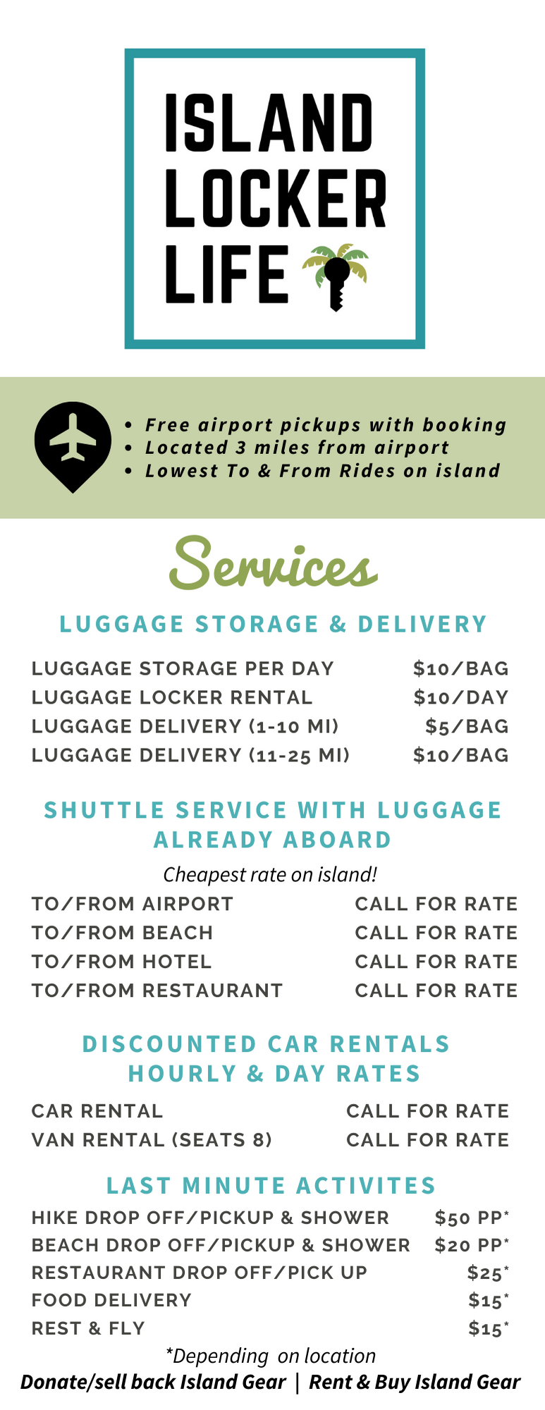 Island Locker Life - Maui Luggage Locker & Airport Services | Maui's #1 ...