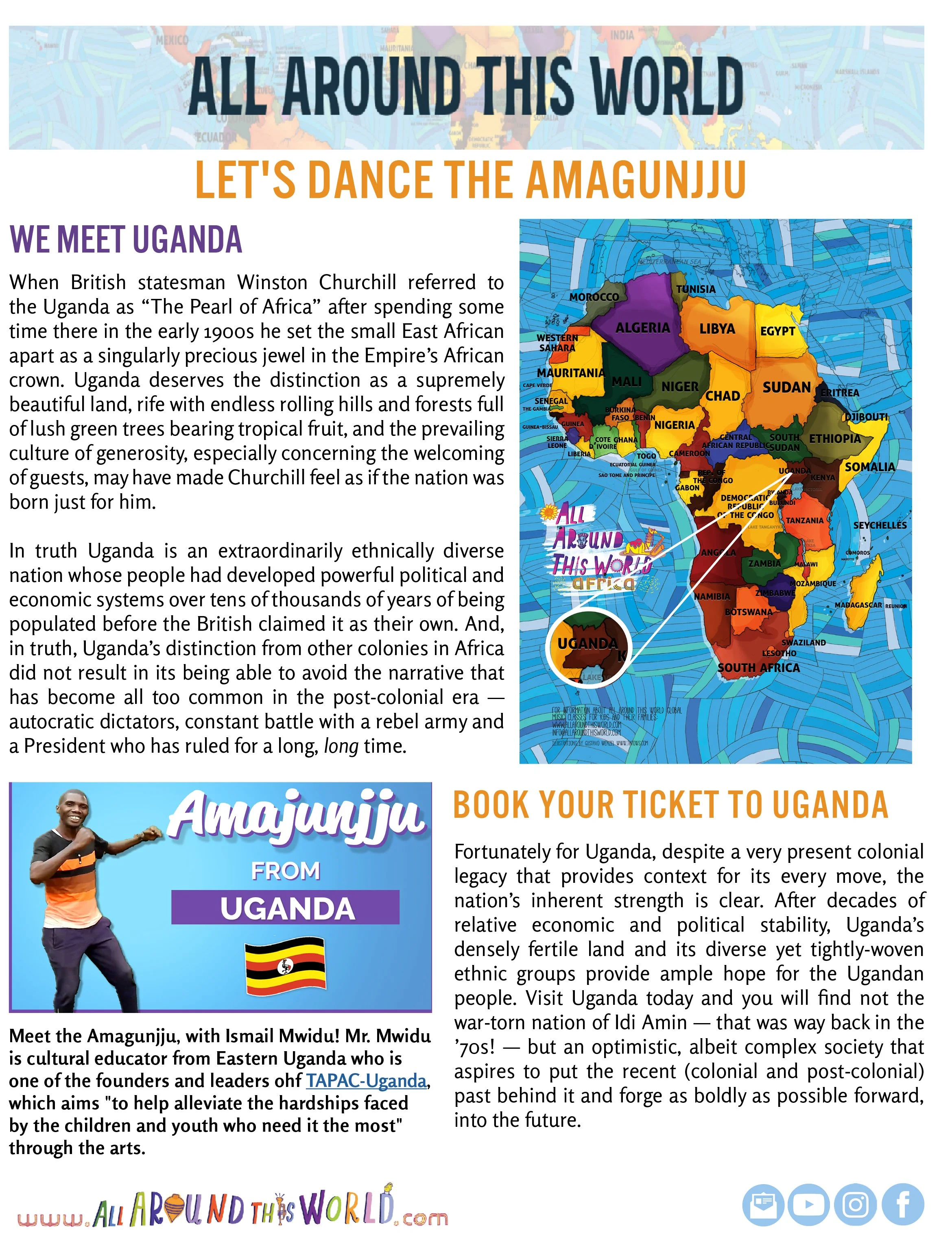 Africa Lesson 2: UGANDA — All Around This World