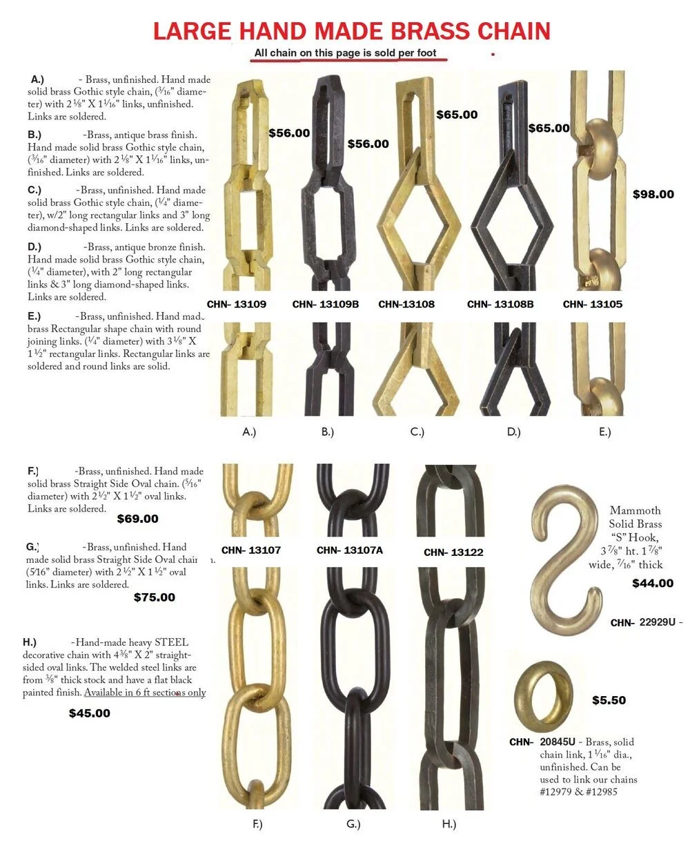 Chandelier Chains | Lamp Repair | Lamp Parts | Lamp Shades | Barn ...