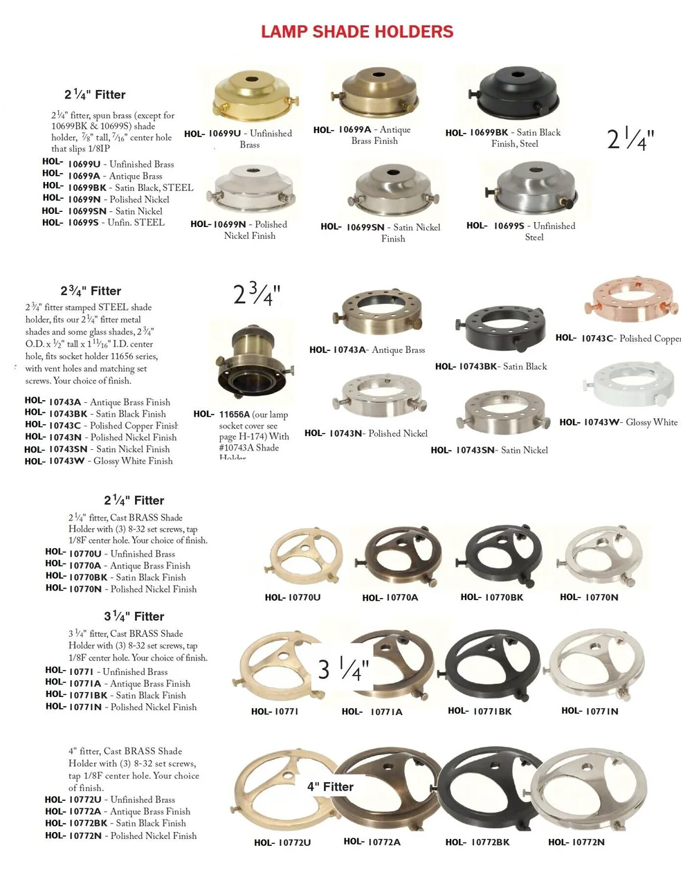 Lamp Glass Holders | Lamp Repair | Lamp Parts | Lamp Shades | Barn ...