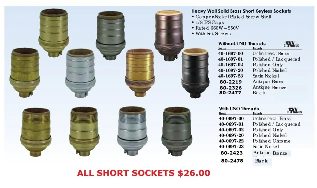 Lamp Sockets | Lamp Repair | Lamp Parts | Lamp Shades | Barn Lights Expert