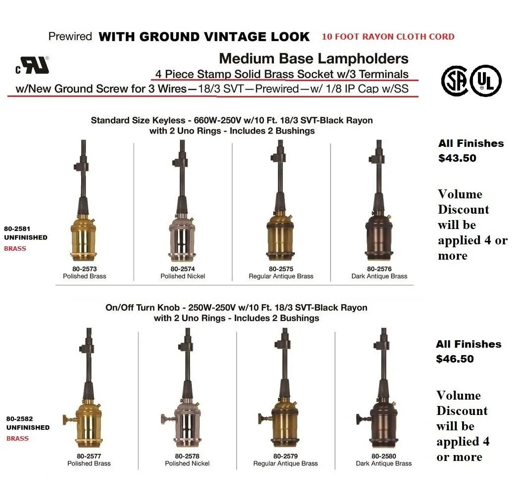 Lamp Sockets | Lamp Repair | Lamp Parts | Lamp Shades | Barn Lights Expert