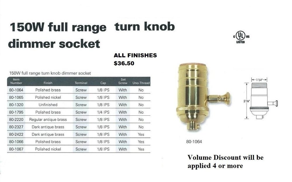 Lamp Sockets | Lamp Repair | Lamp Parts | Lamp Shades | Barn Lights Expert