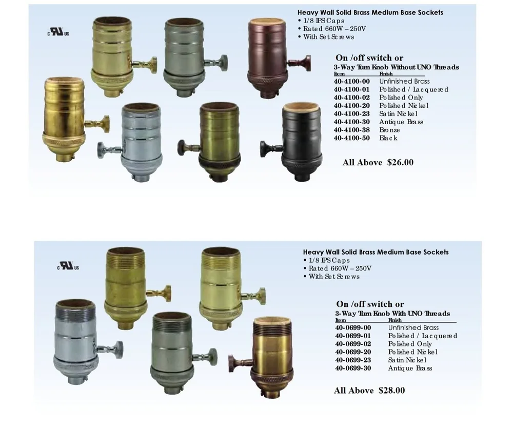 Lamp Sockets | Lamp Repair | Lamp Parts | Lamp Shades | Barn Lights Expert