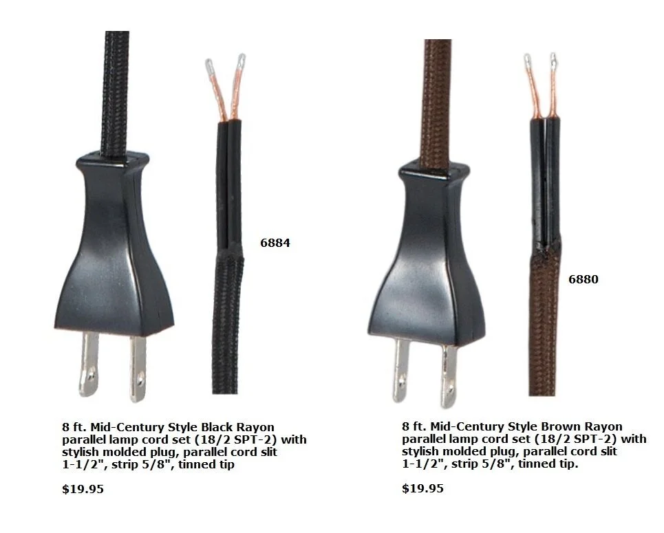 FABRIC BRAIDED LAMP CORD | Lamp Repair | Lamp Parts | Lamp Shades ...