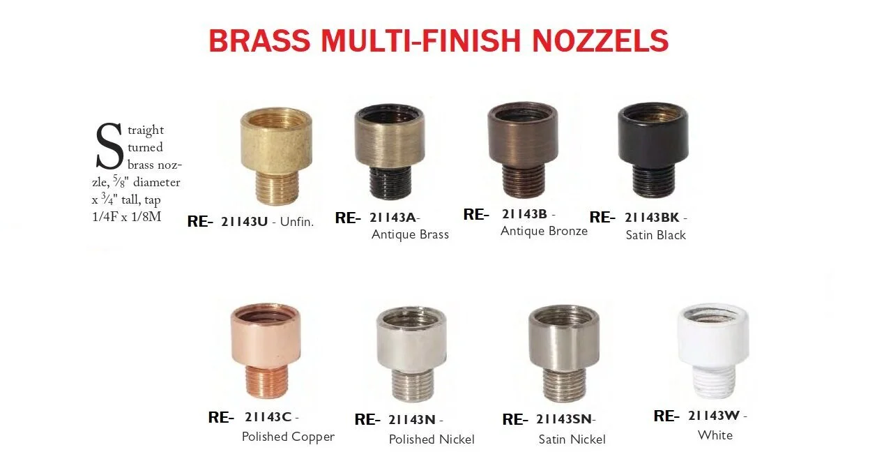 Lamp Couplings / Nozzles / Reducers | Lamp Repair | Lamp Parts | Lamp ...