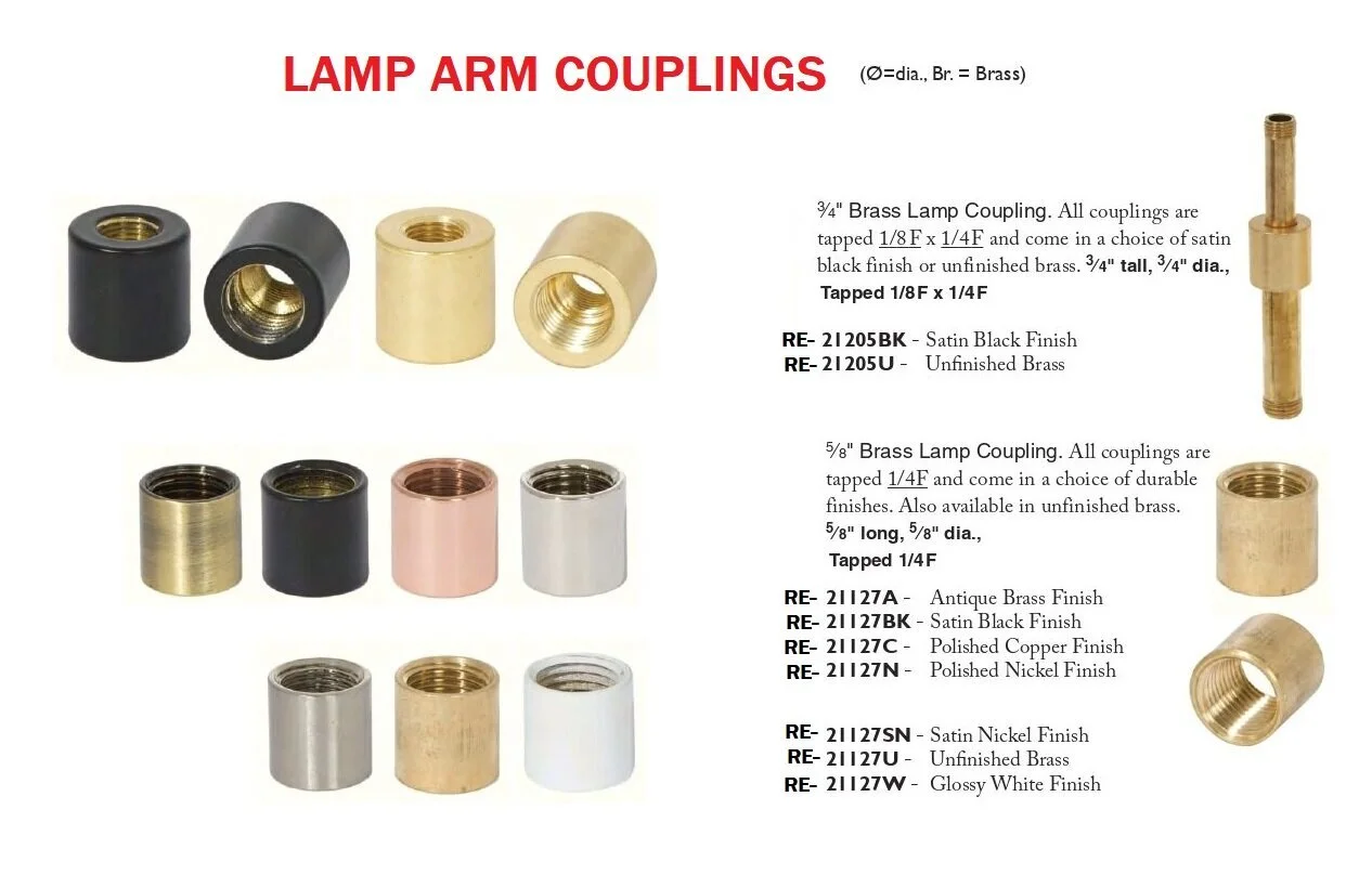 Lamp Couplings / Nozzles / Reducers | Lamp Repair | Lamp Parts | Lamp ...