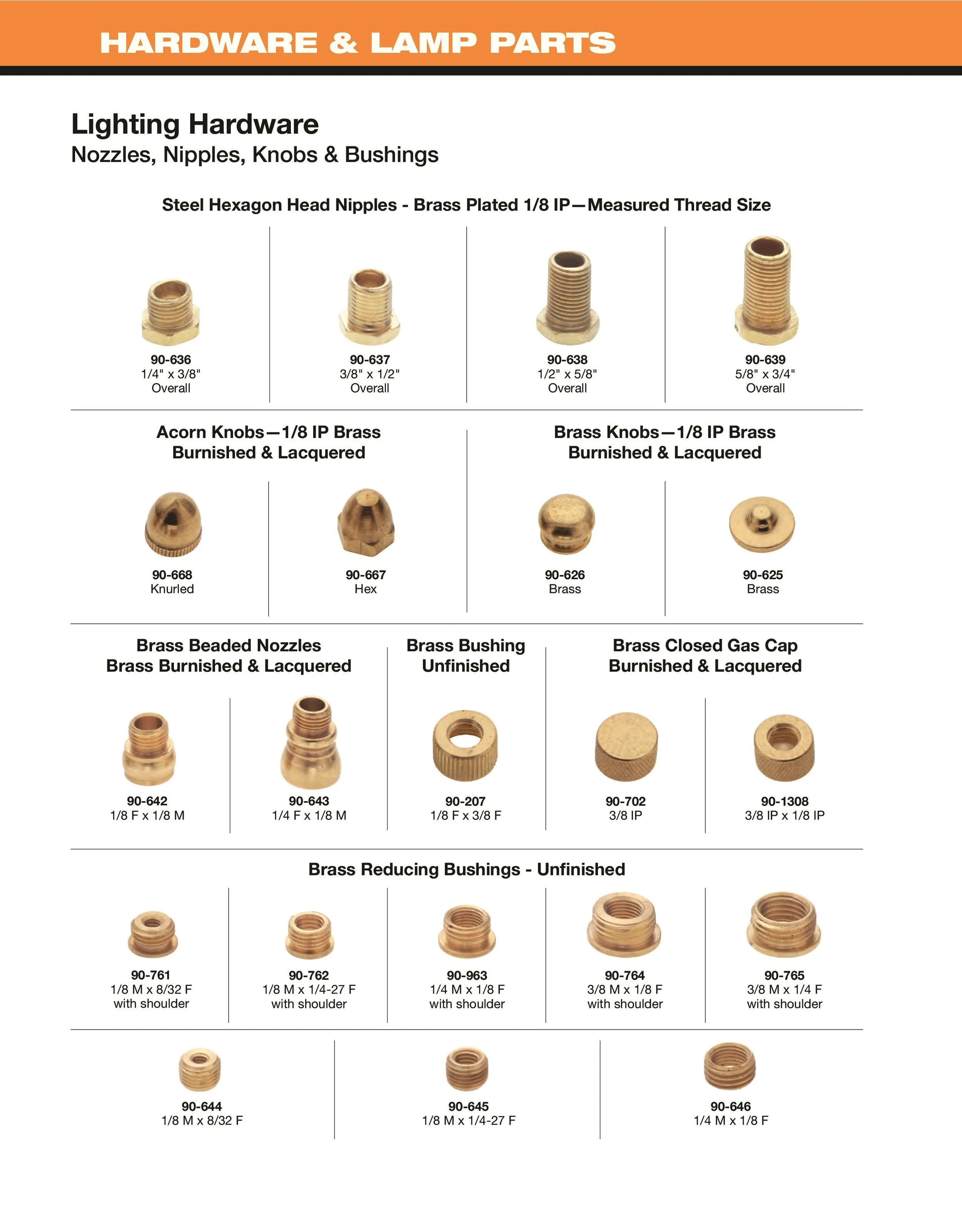 Lamp Couplings / Nozzles / Reducers | Lamp Repair | Lamp Parts | Lamp ...