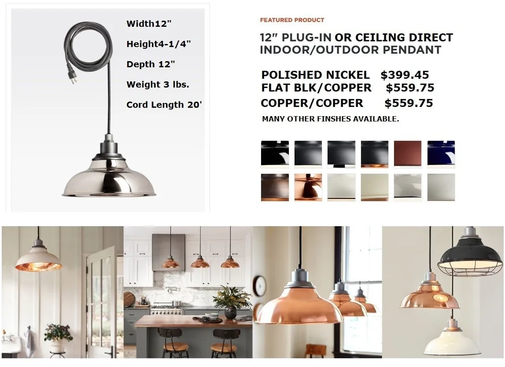 Industrial Style Metal Shades | Lamp Repair | Lamp Parts | Lamp Shades ...