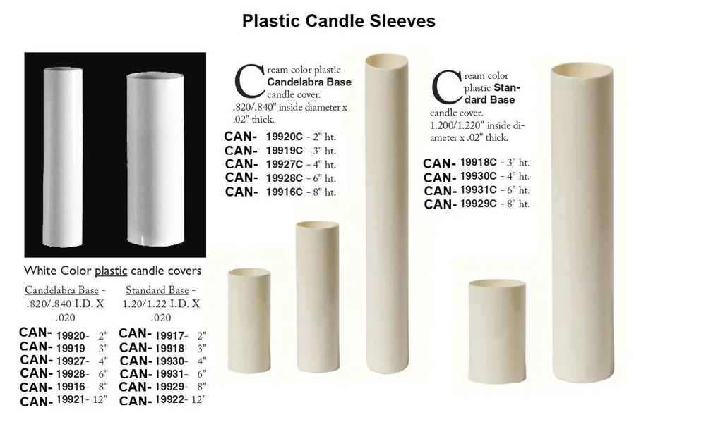Candle Sleeves | Lamp Repair | Lamp Parts | Lamp Shades | Barn Lights ...
