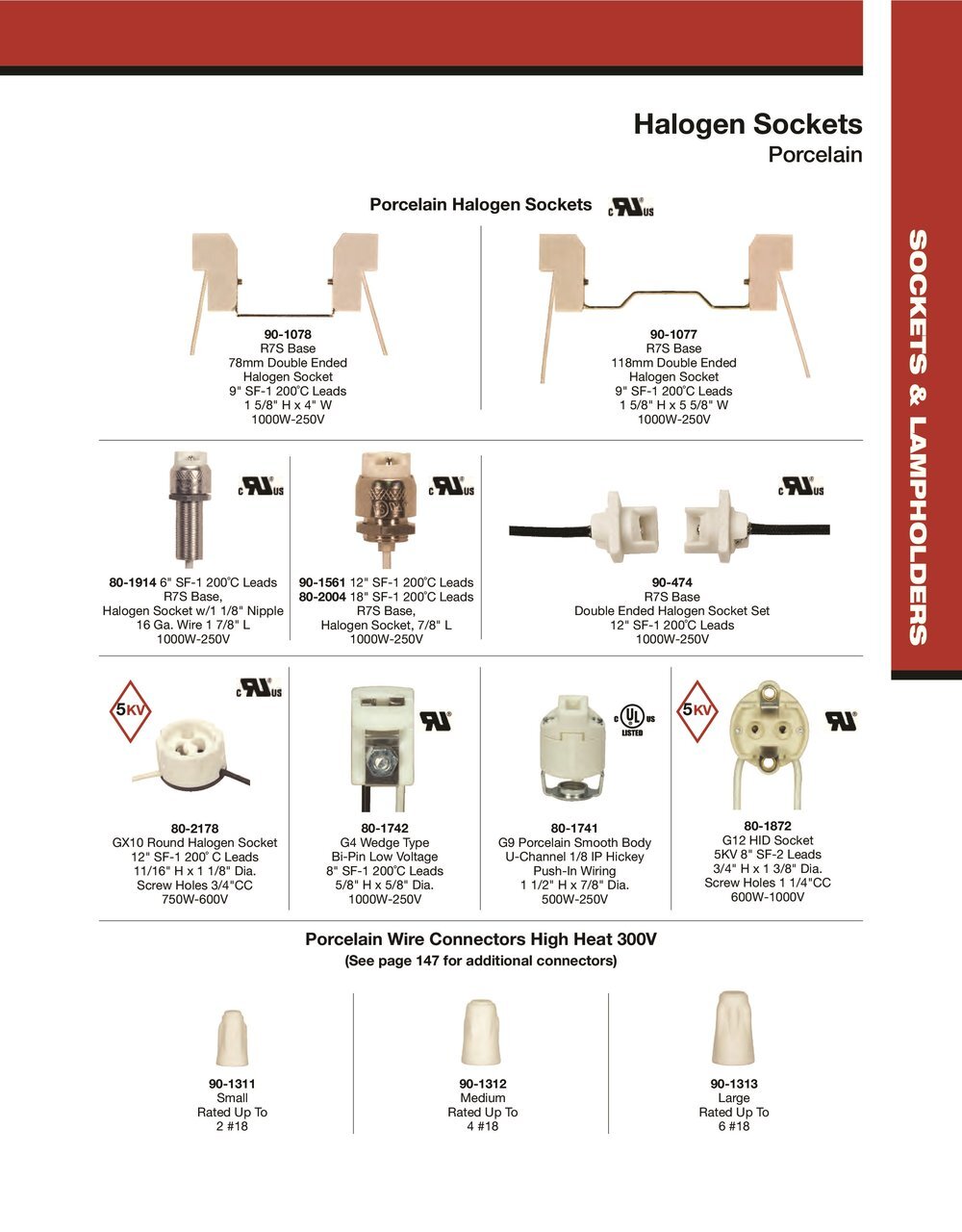 Halogen Sockets | Lamp Repair | Lamp Parts | Lamp Shades | Barn Lights ...