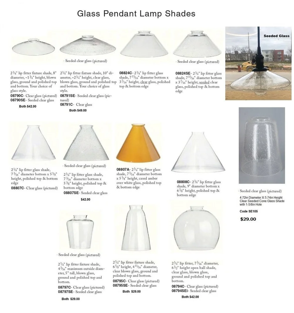 2-1/4 inch Fitter Glass Shades | Lamp Repair | Lamp Parts | Lamp Shades ...