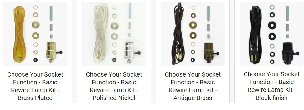 Lamp Making Kits | Lamp Repair | Lamp Parts | Lamp Shades | Barn Lights ...