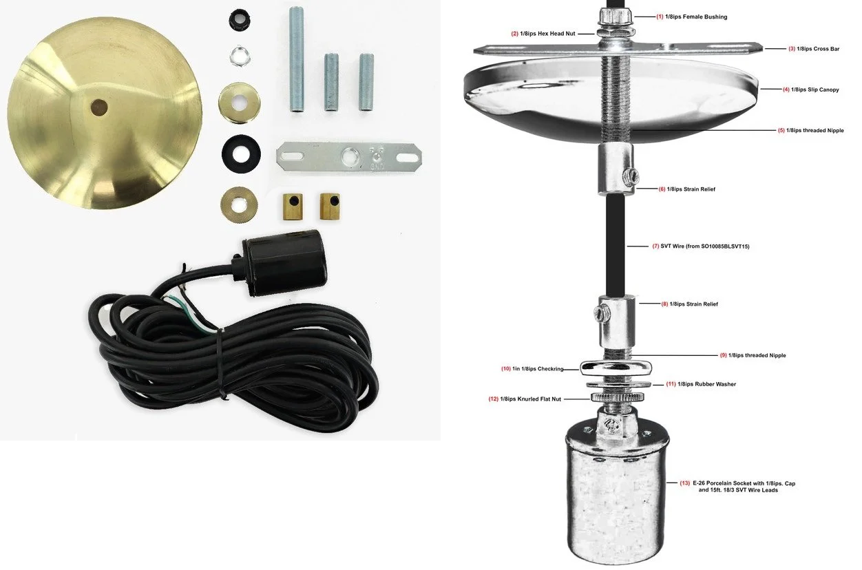 Lamp Making Kits | Lamp Repair | Lamp Parts | Lamp Shades | Barn Lights ...