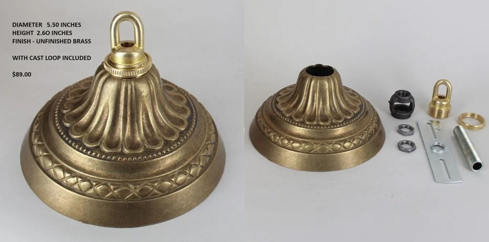 Ceiling Light Canopies | Lamp Repair | Lamp Parts | Lamp Shades | Barn ...