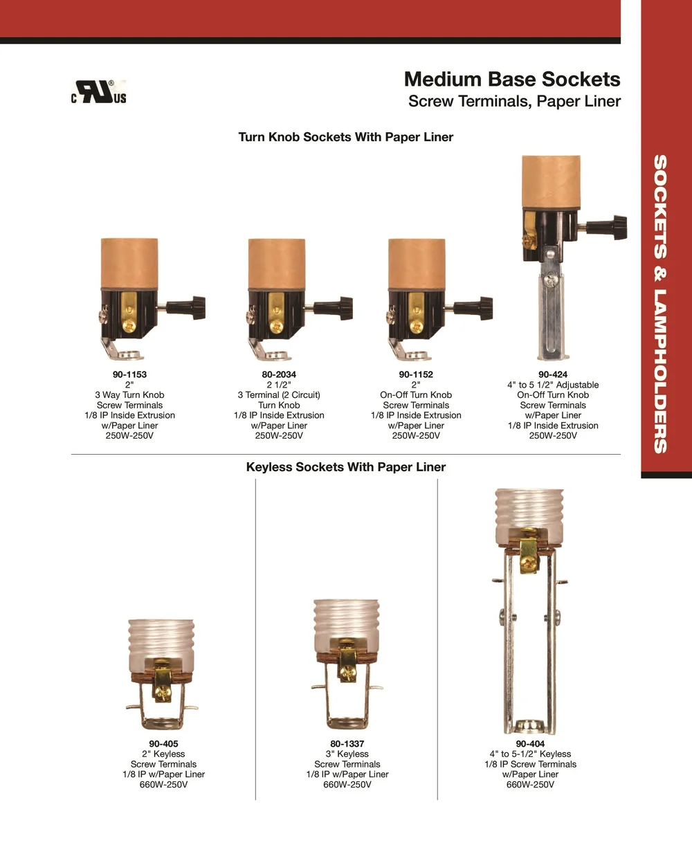 Medium Base Lamp Sockets | Lamp Repair | Lamp Parts | Lamp Shades ...