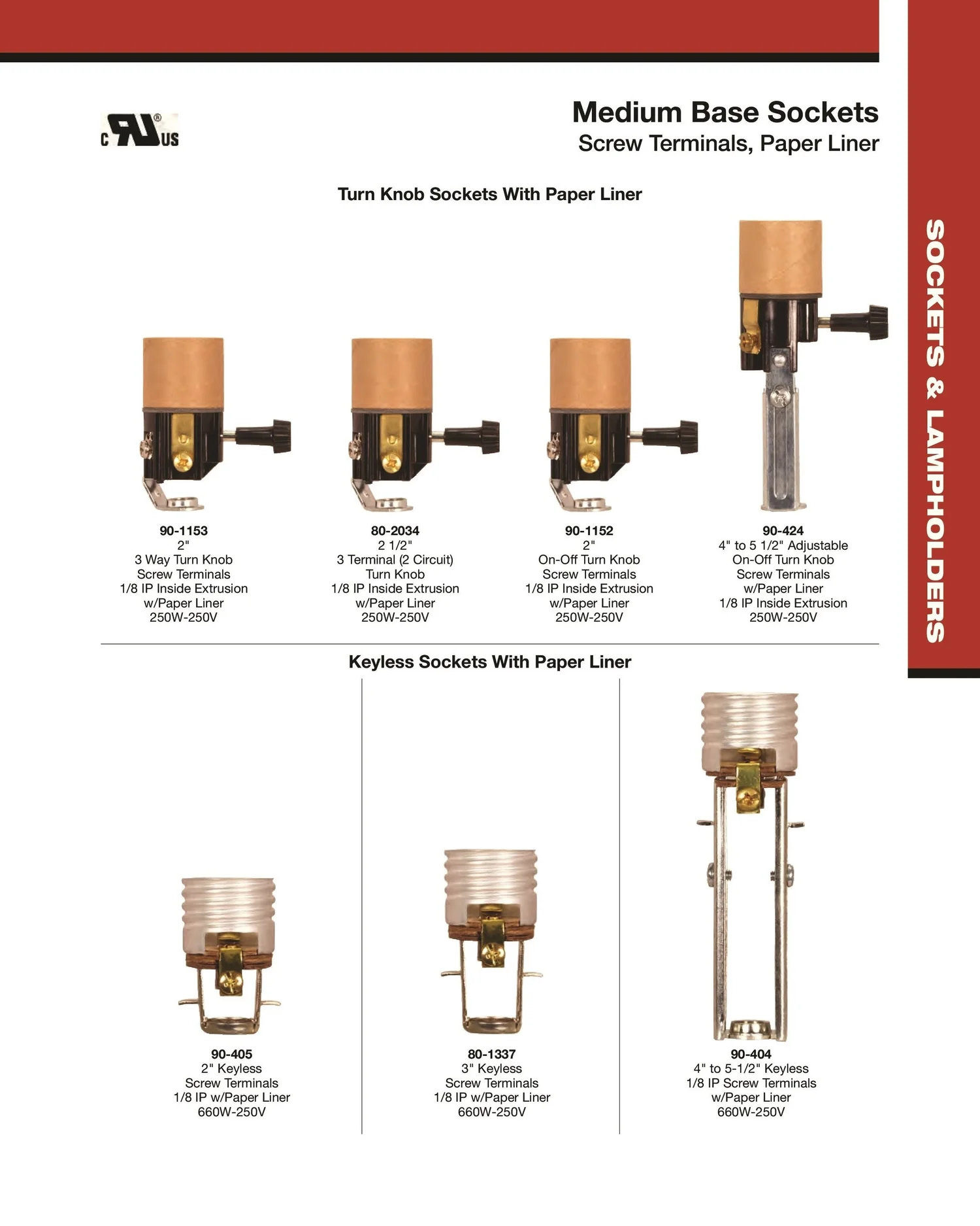 Medium Base Lamp Sockets | Lamp Repair | Lamp Parts | Lamp Shades ...