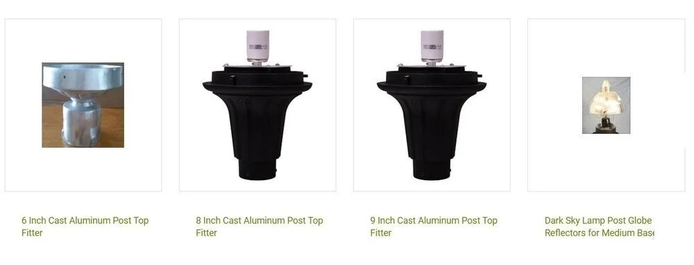 Lamp Post Accessories & Fitters | Lamp Repair | Lamp Parts | Lamp ...