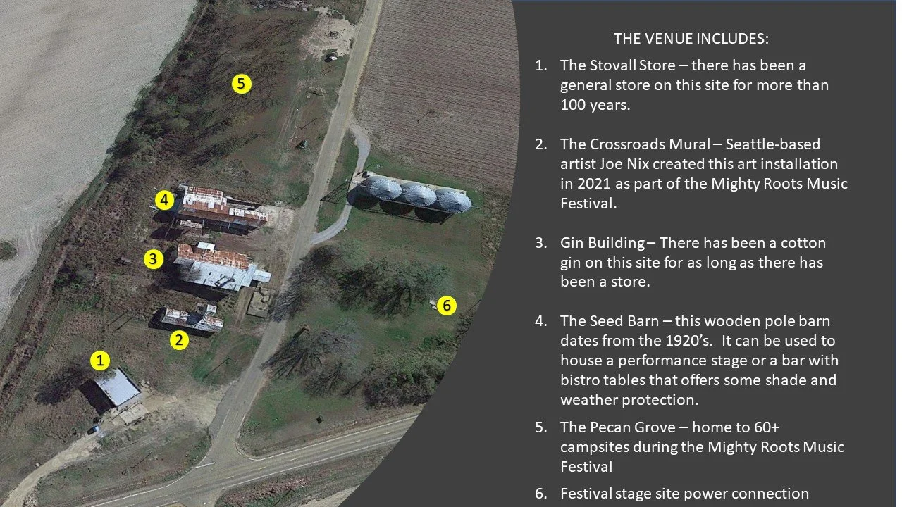 Location and Site Map — Stovall Gin Company