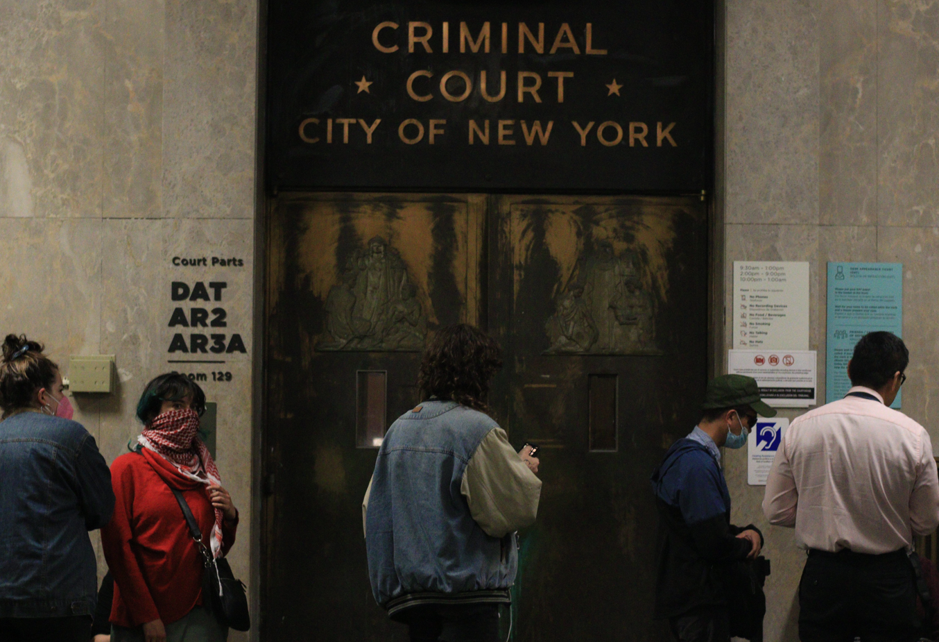 PICTURES: AT COURT WITH COLUMBIA UNIVERSITY AND CUNY PROTESTERS — THE ...